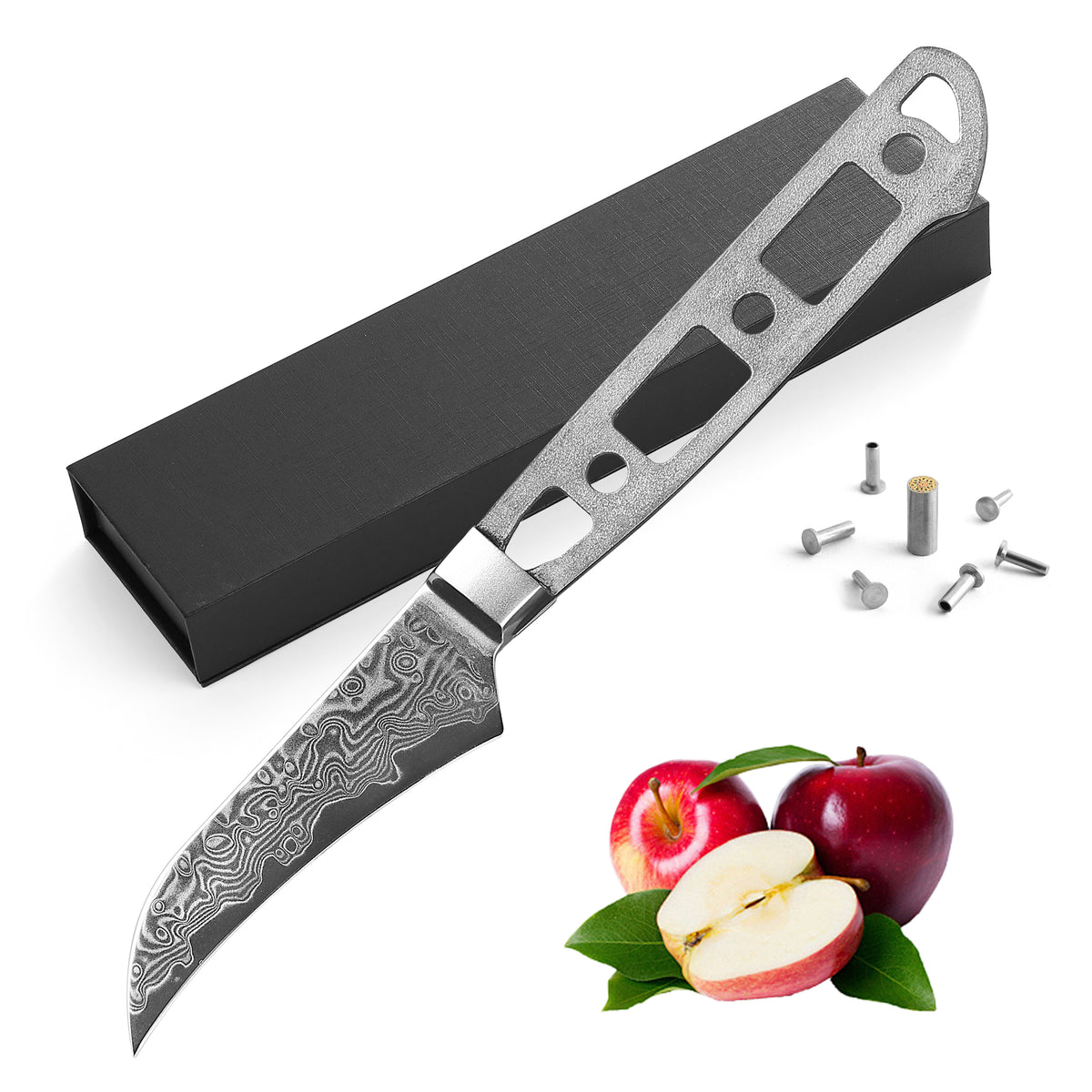 [2024 NEW MODEL] AUS-10 Damascus 2.75-in Peeling Paring Knife Blank [N ...