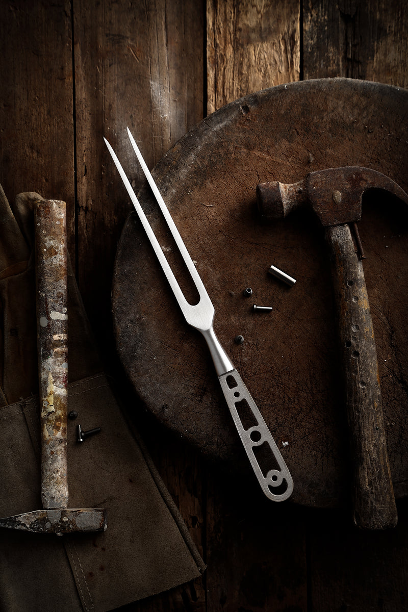 [2025 NEW] Stainless Steel BBQ Dual-Prong Carving Fork Blank 6-IN [NO ...
