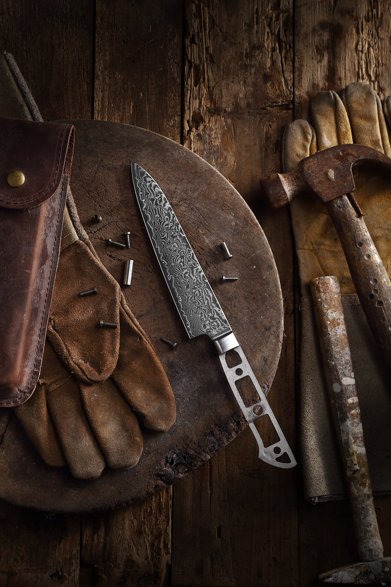 [2023 NEW MODEL] AUS-10 Damascus 6.5-in Petty Utility Chef Knife Blank ...